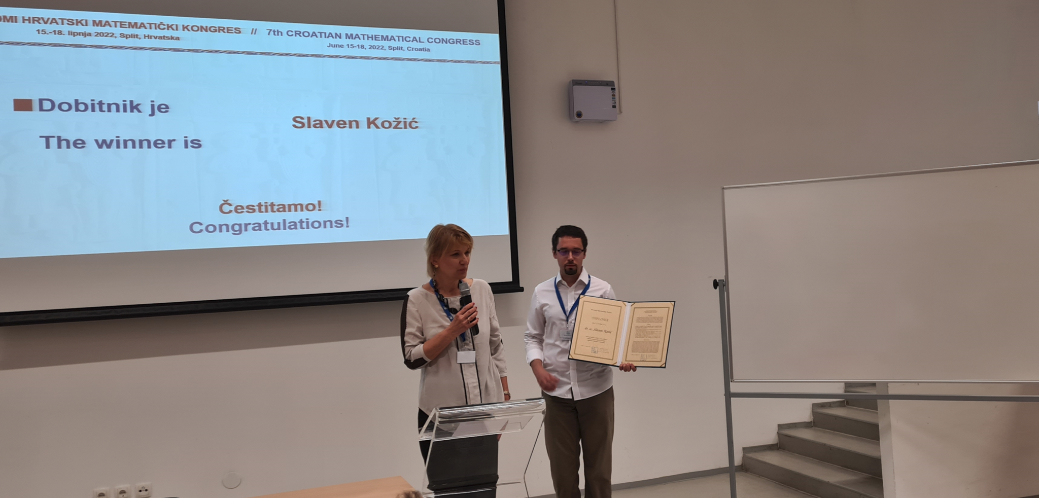 2020. Slaven Kožić - Hrvatsko matematičko društvo