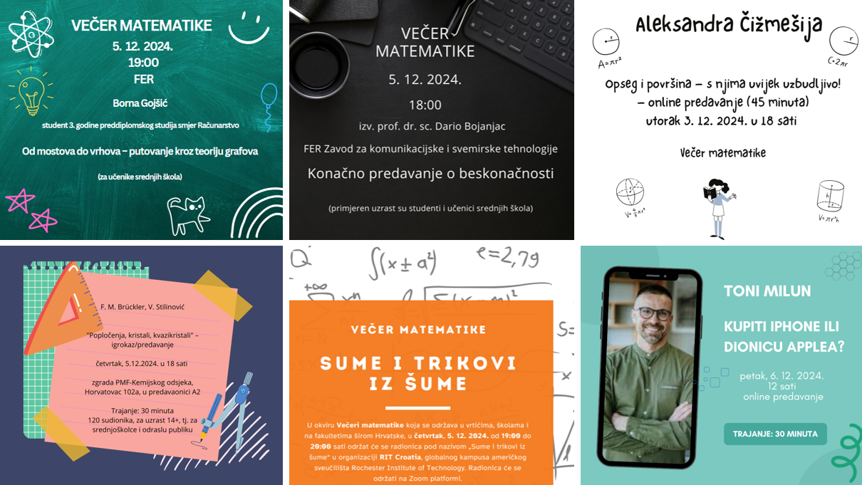Predavanja 2024. - Hrvatsko matematičko društvo